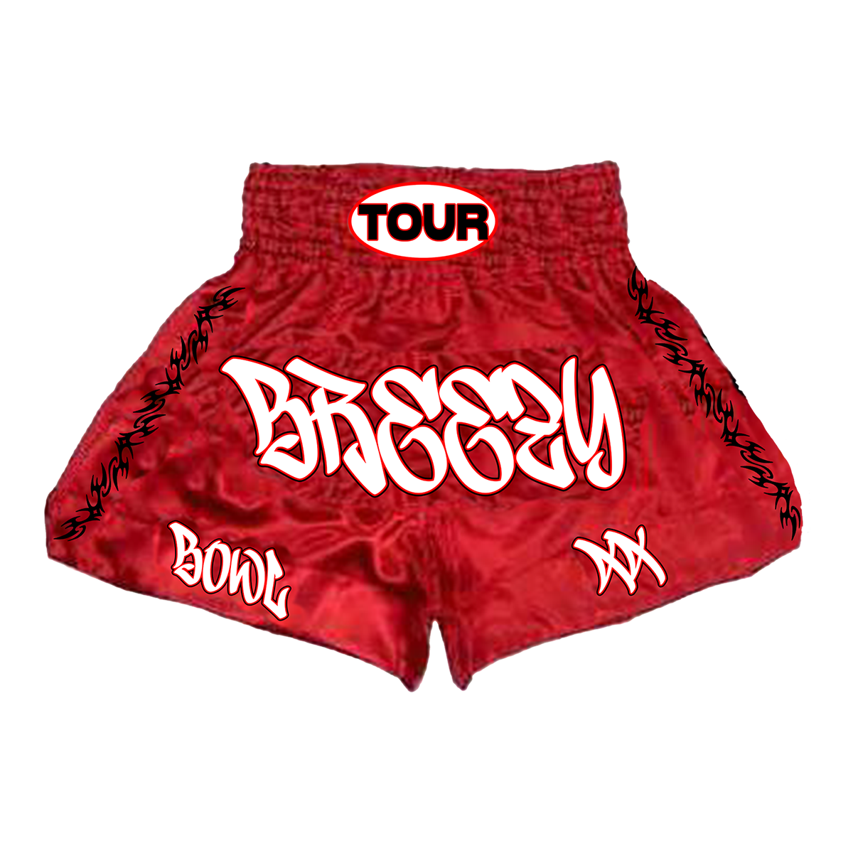 Breezy XX Muay Thai Shorts - Red – Chris Brown